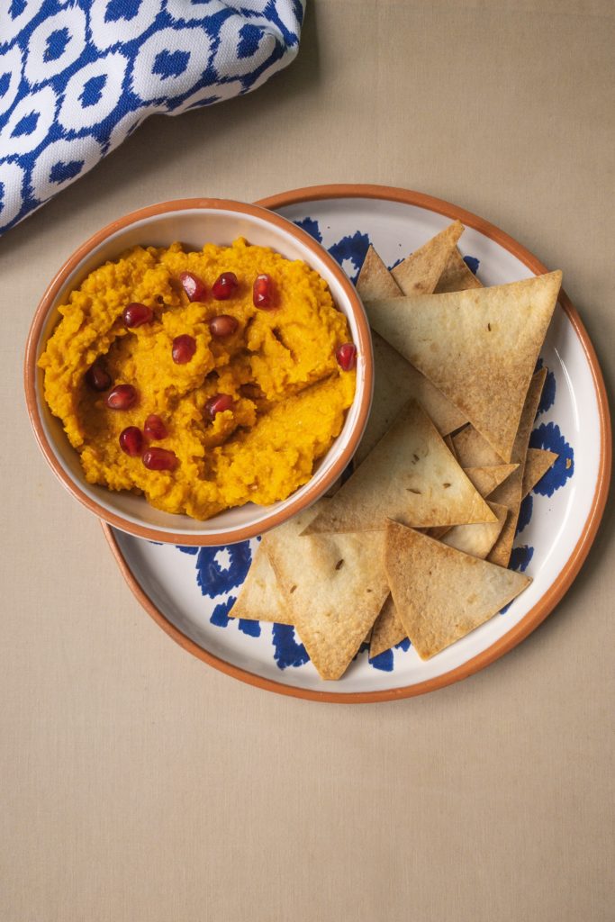 Carrot & Orange Hummus • CUBBin the Kitchen • Recipe